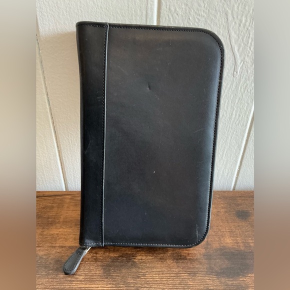 Coach | Other | Rare Vintage Beautiful Black Coach Leather Organizer ...